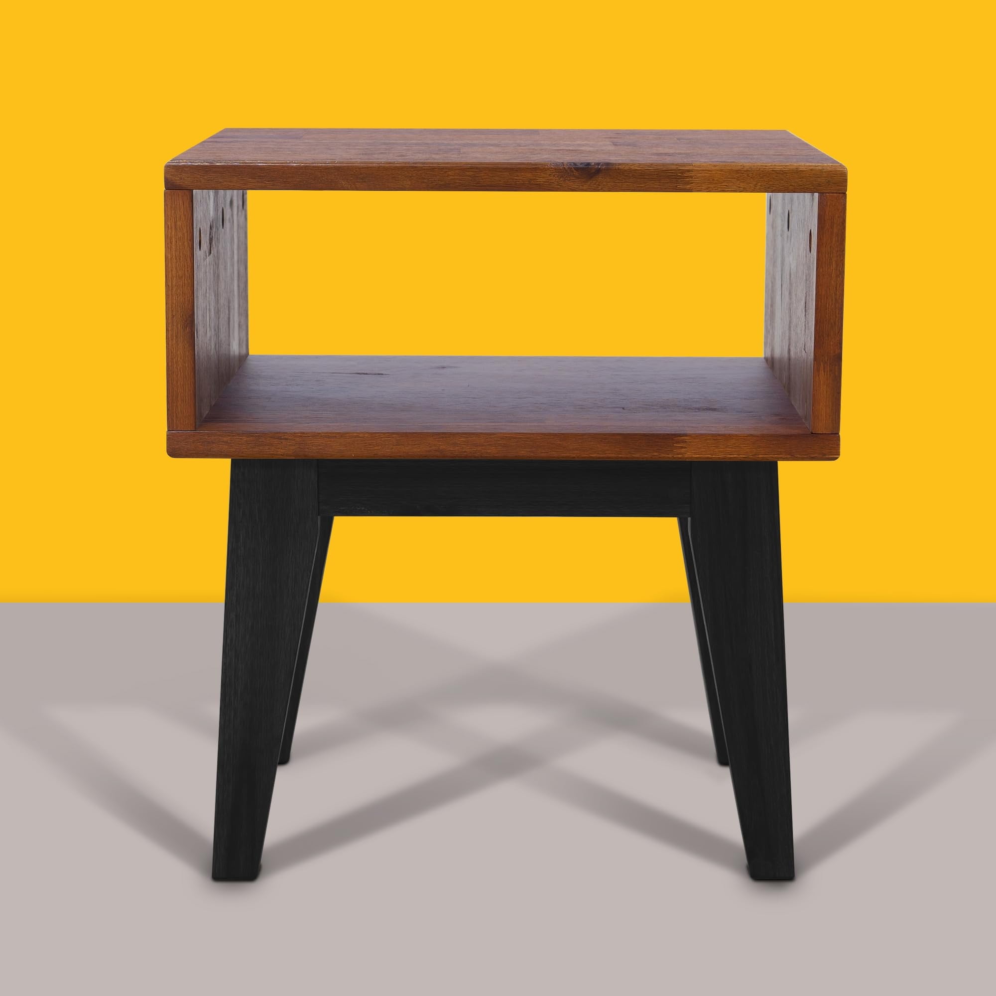 Acacia Serena Nightstand Solid Wood Bed Side Table for Bedroom Living ...
