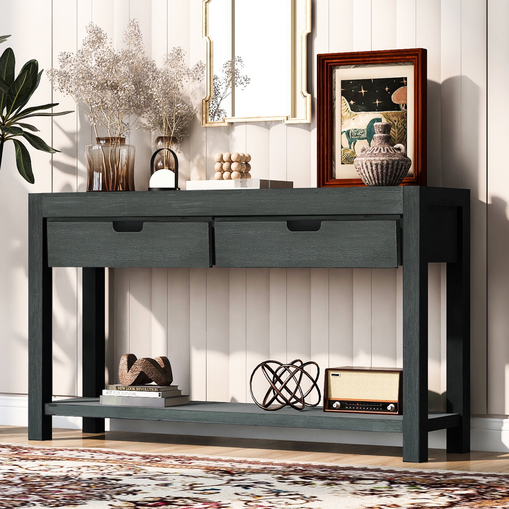 Acacia Veneer Appeal - Console Table to Beautify Your Home's Look ...