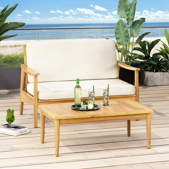 Acacia Wood Construction + Slat Design”-“Backyard Summertime Lounging ...