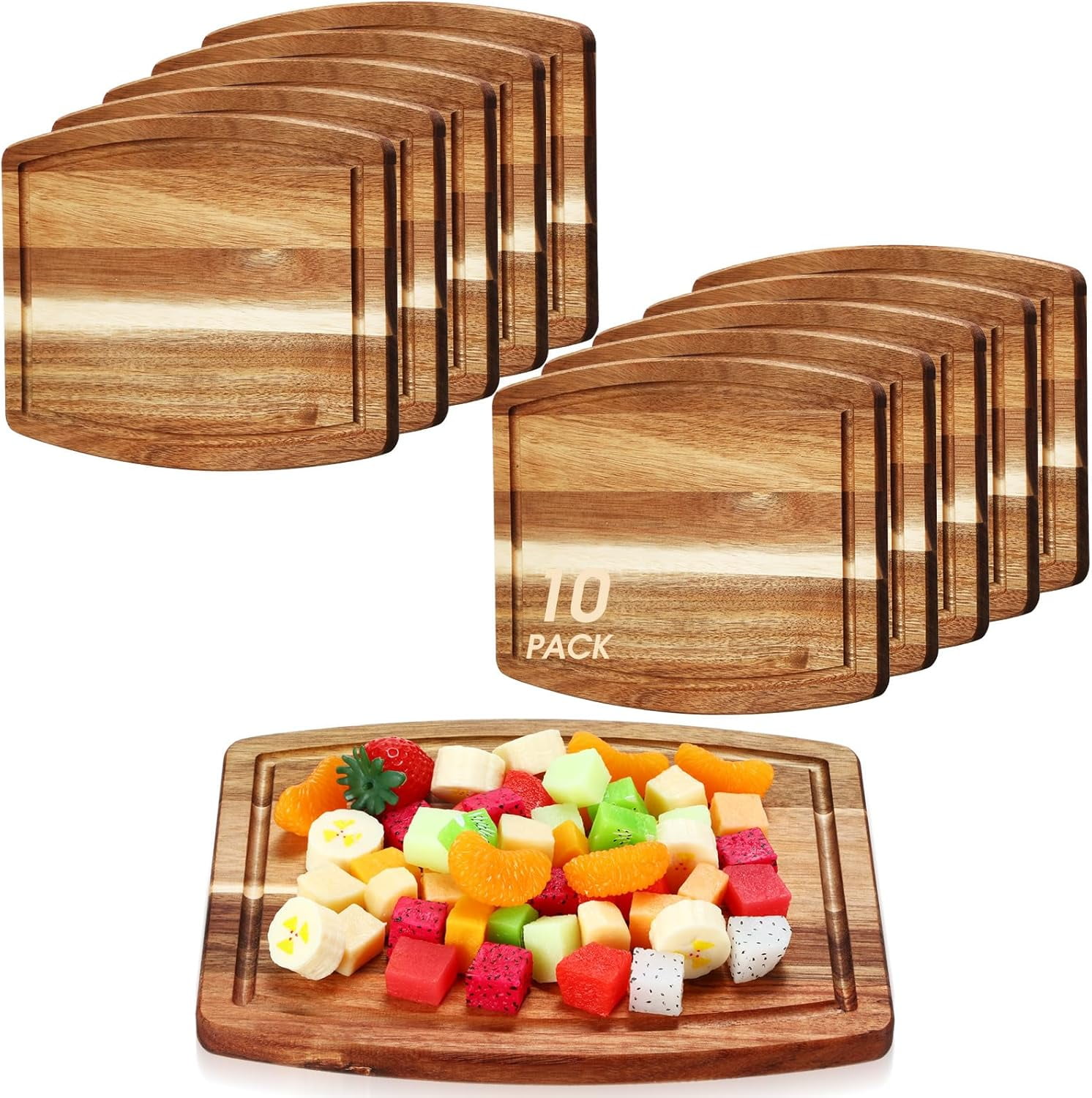 Acacia Wood Cutting Boards Bulk for Laser Engraving Wooden Dinner ...