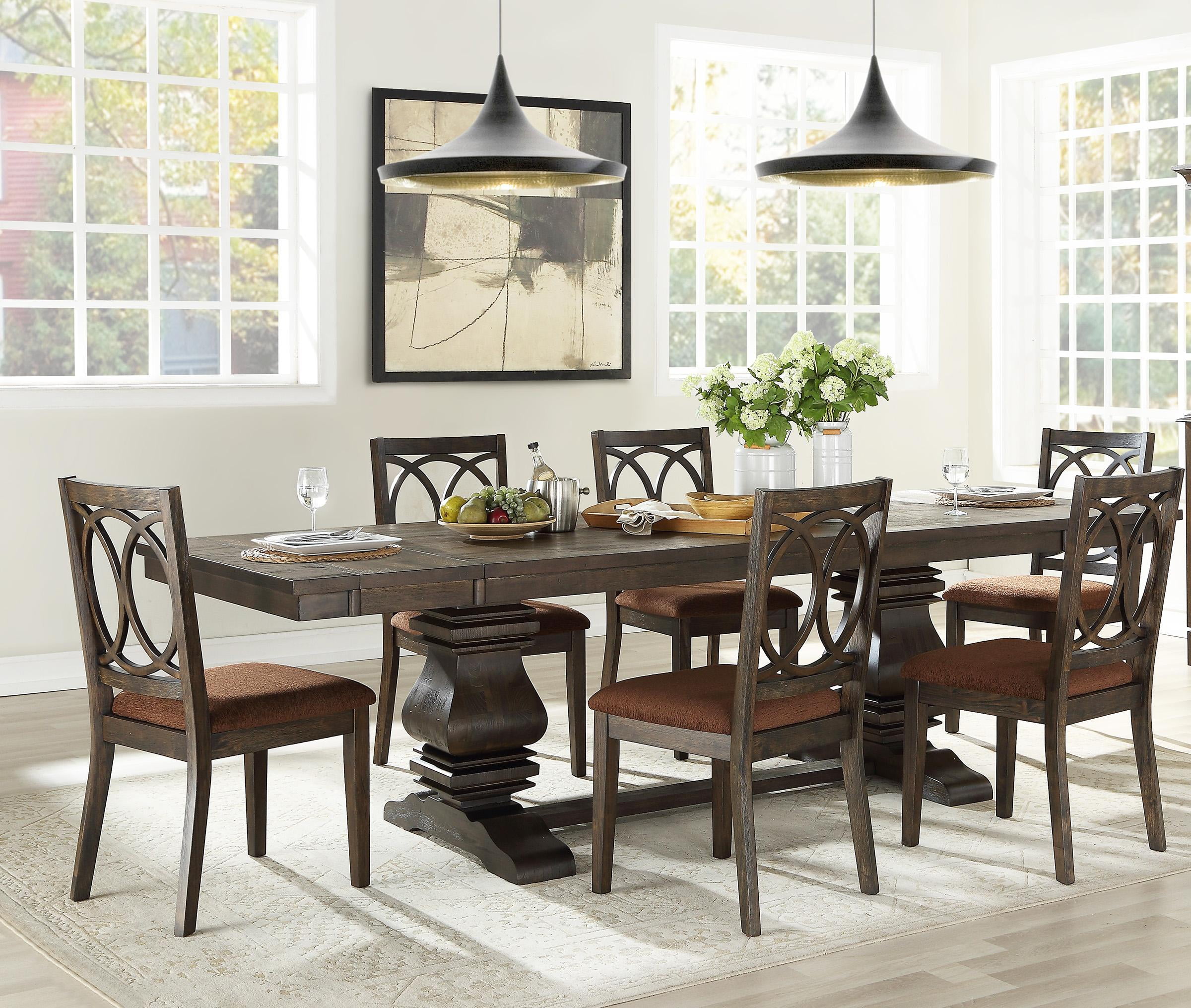 Acacia Wood Espresso Dining Table Jameson 62320 ACME Traditional ...