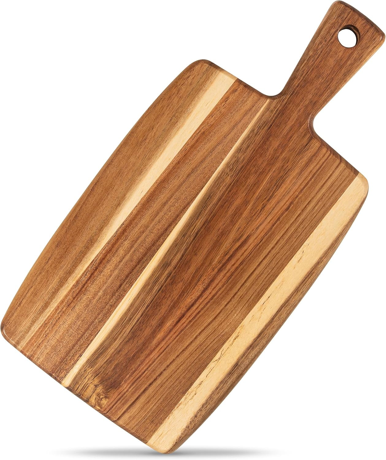 Acacia Wood Rectangle Cutting Board and Chopping Board with Handle for ...