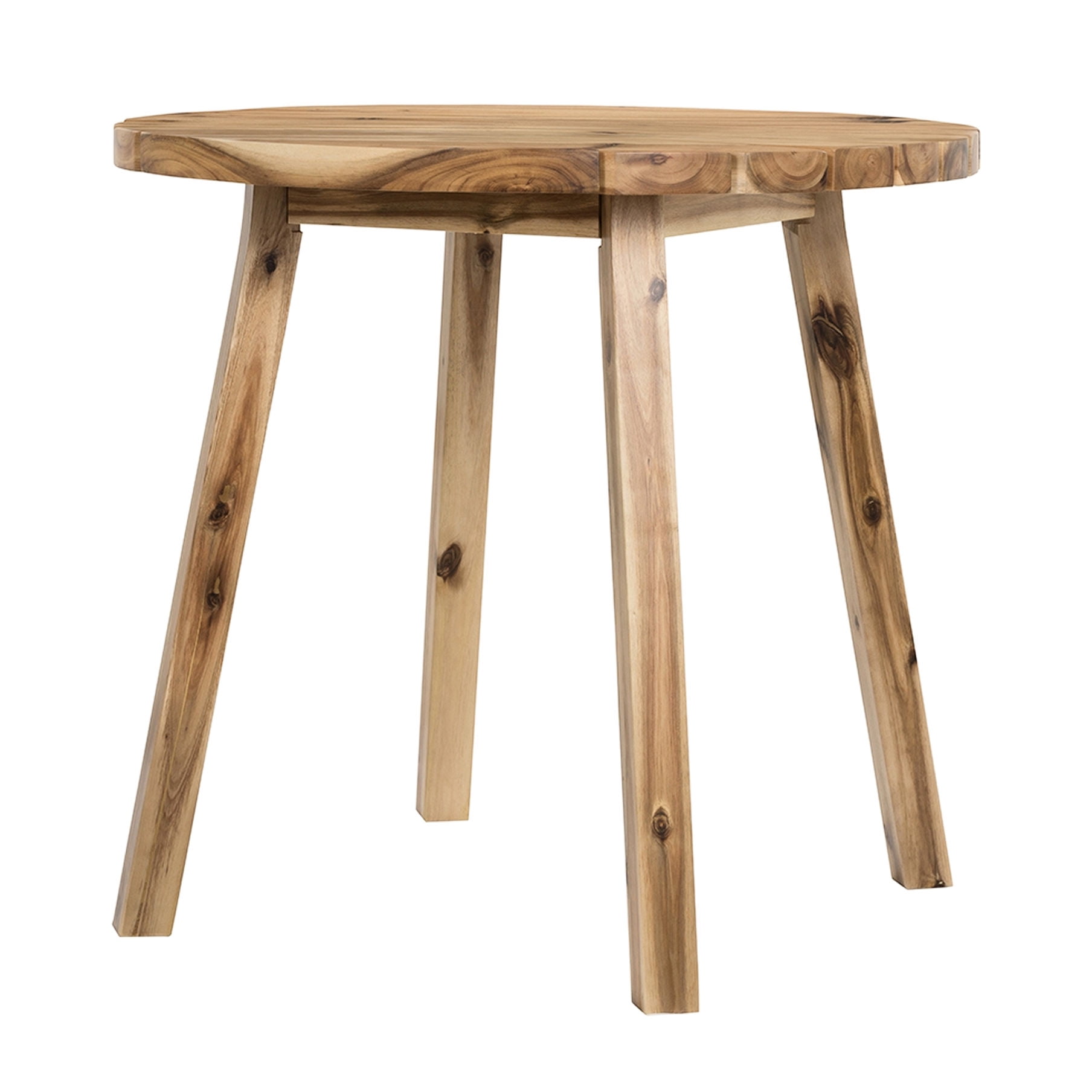 Acacia Wood Round Table | Ideal for French Country Dining Rooms, Create ...