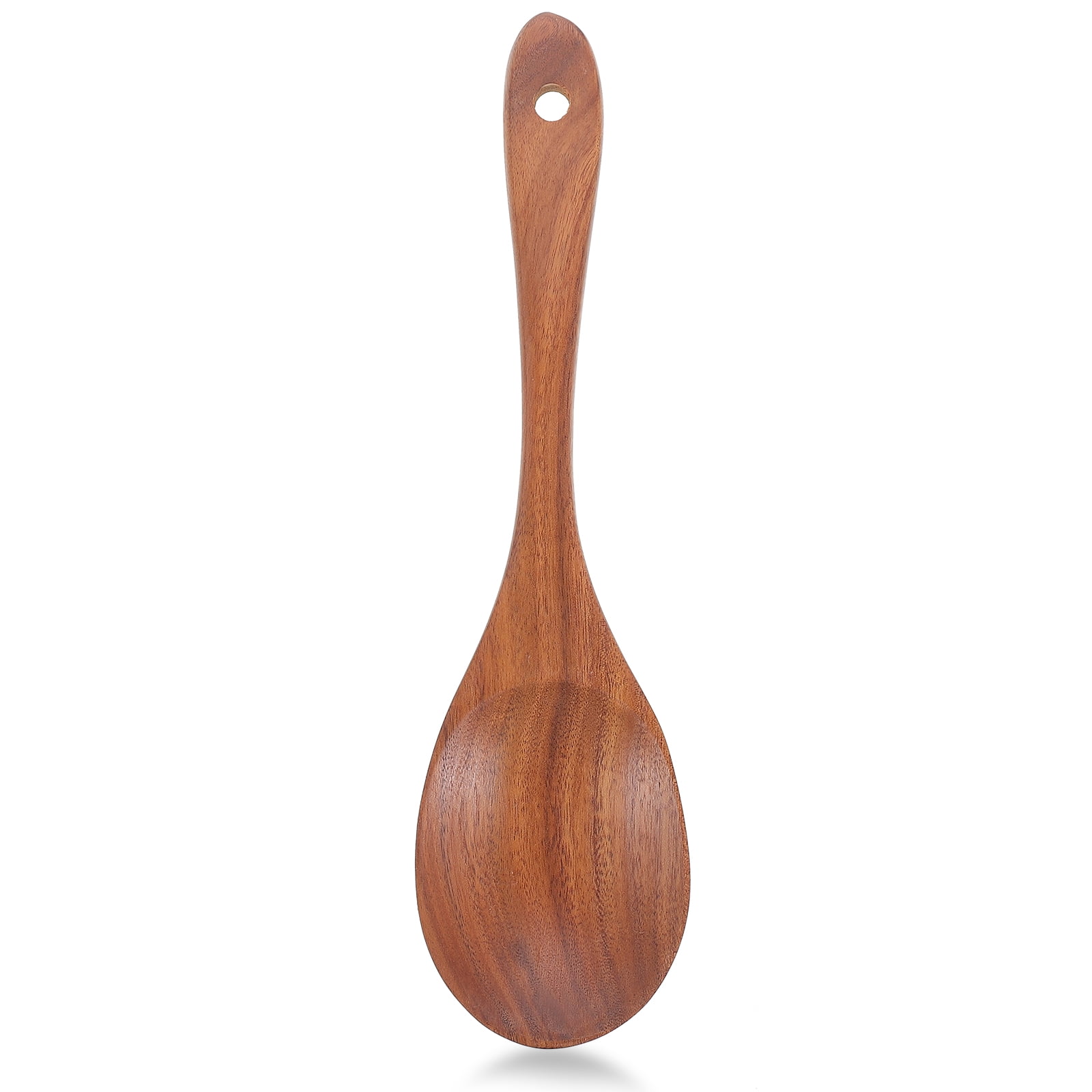 TABLZONE Light Brown Wood Salad Serving Spoon Practical for Home Use ...