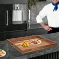 Acacia Wood Stove Cover - Versatile Chopping Board & Serving Tray ...