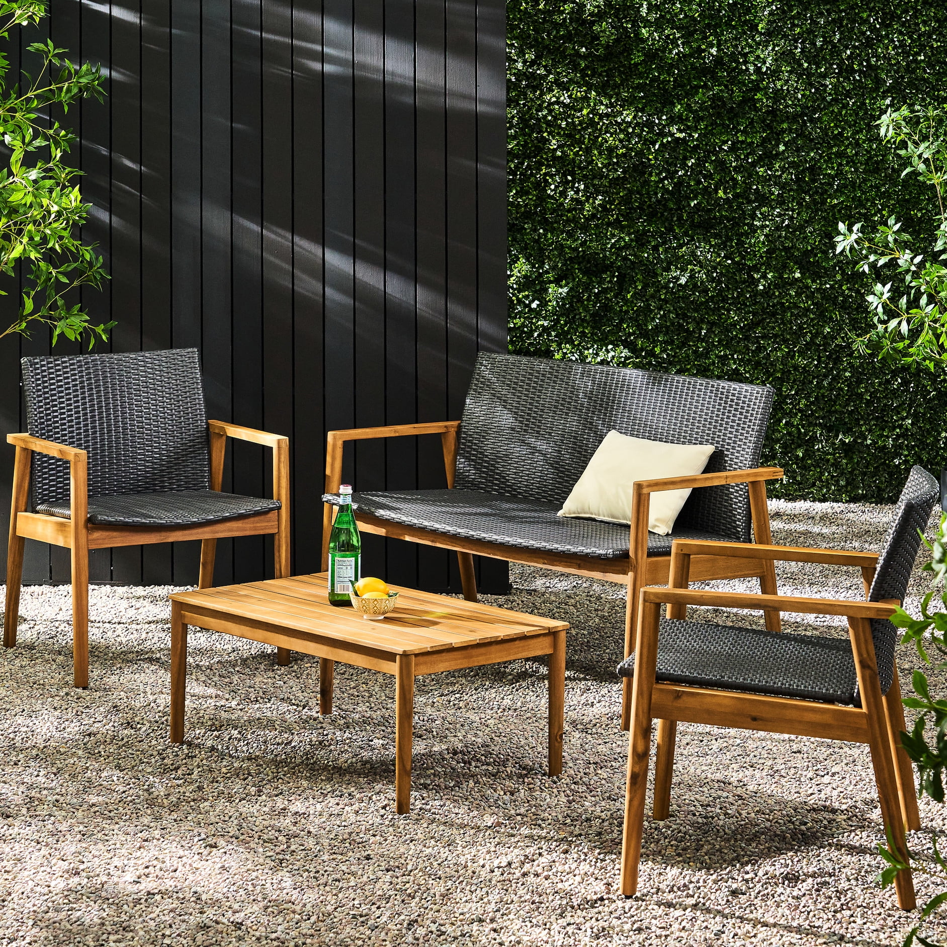 Acacia Wood Structure | Transform Outdoor Space | Courtyard Setting ...