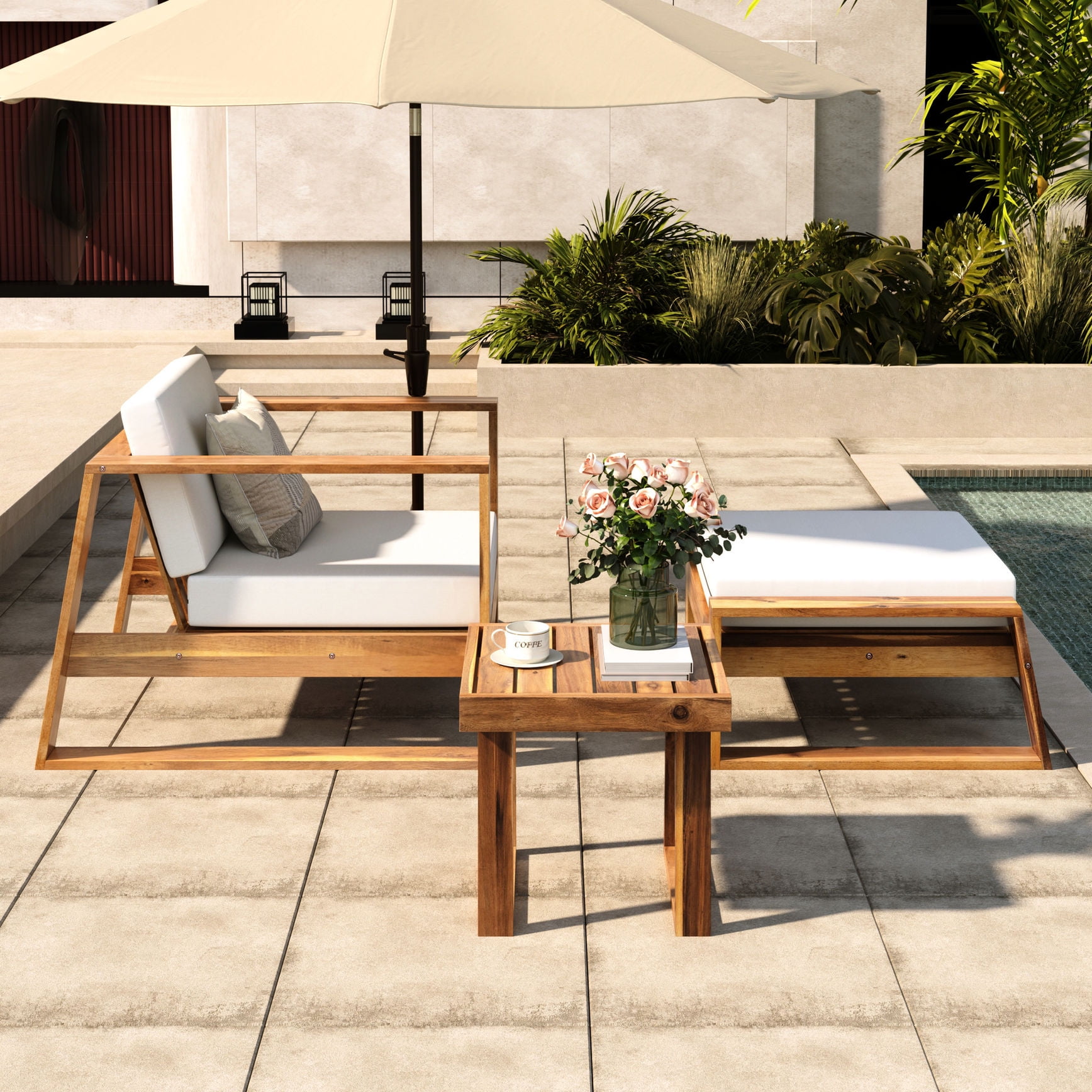 Acacia Wood with Long - lasting Quality - Suitable for Various Outdoor ...