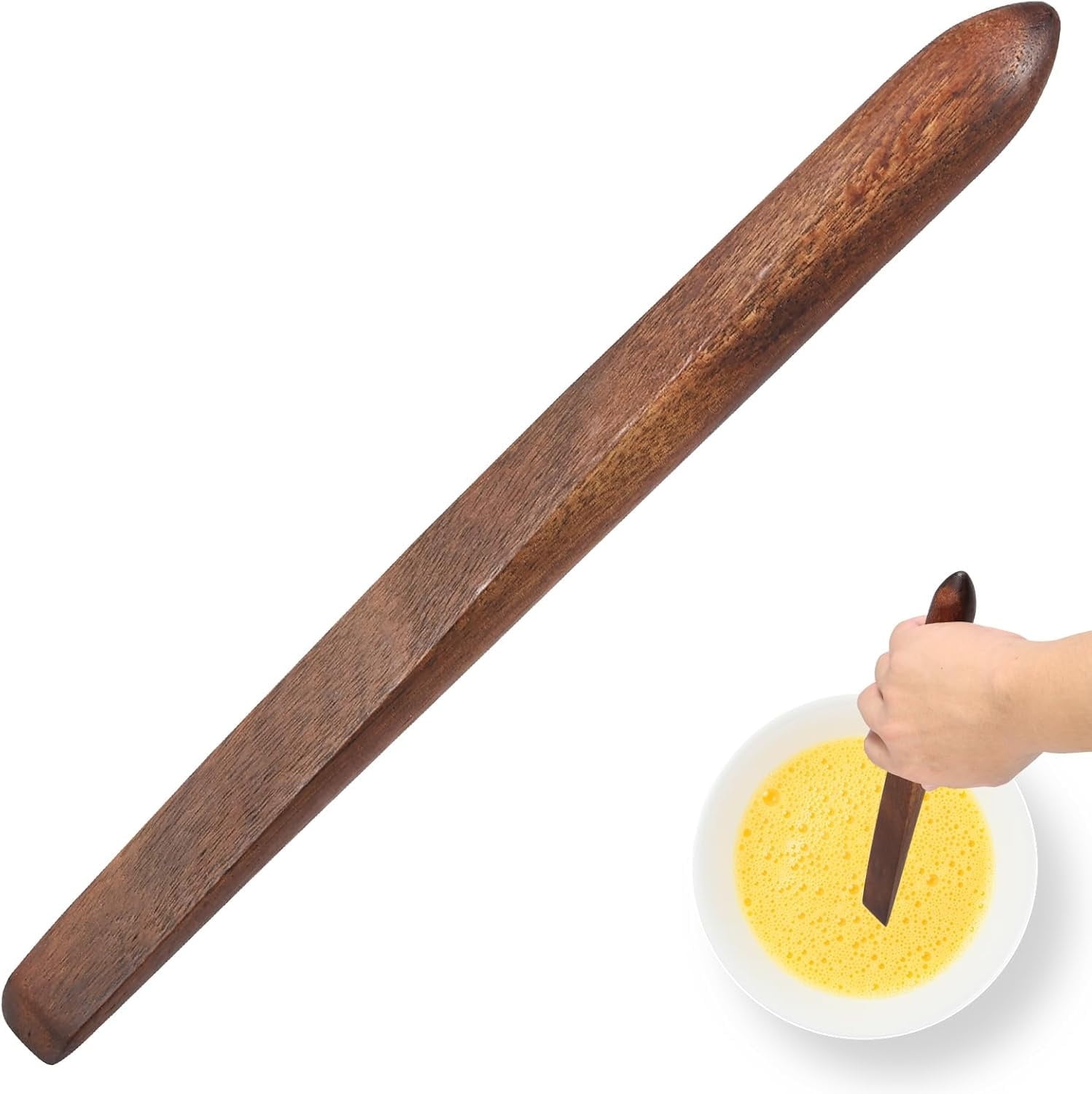 Acacia Wooden Sourdough Bread Making Tool,11x1In Reusable Bread Mixing ...