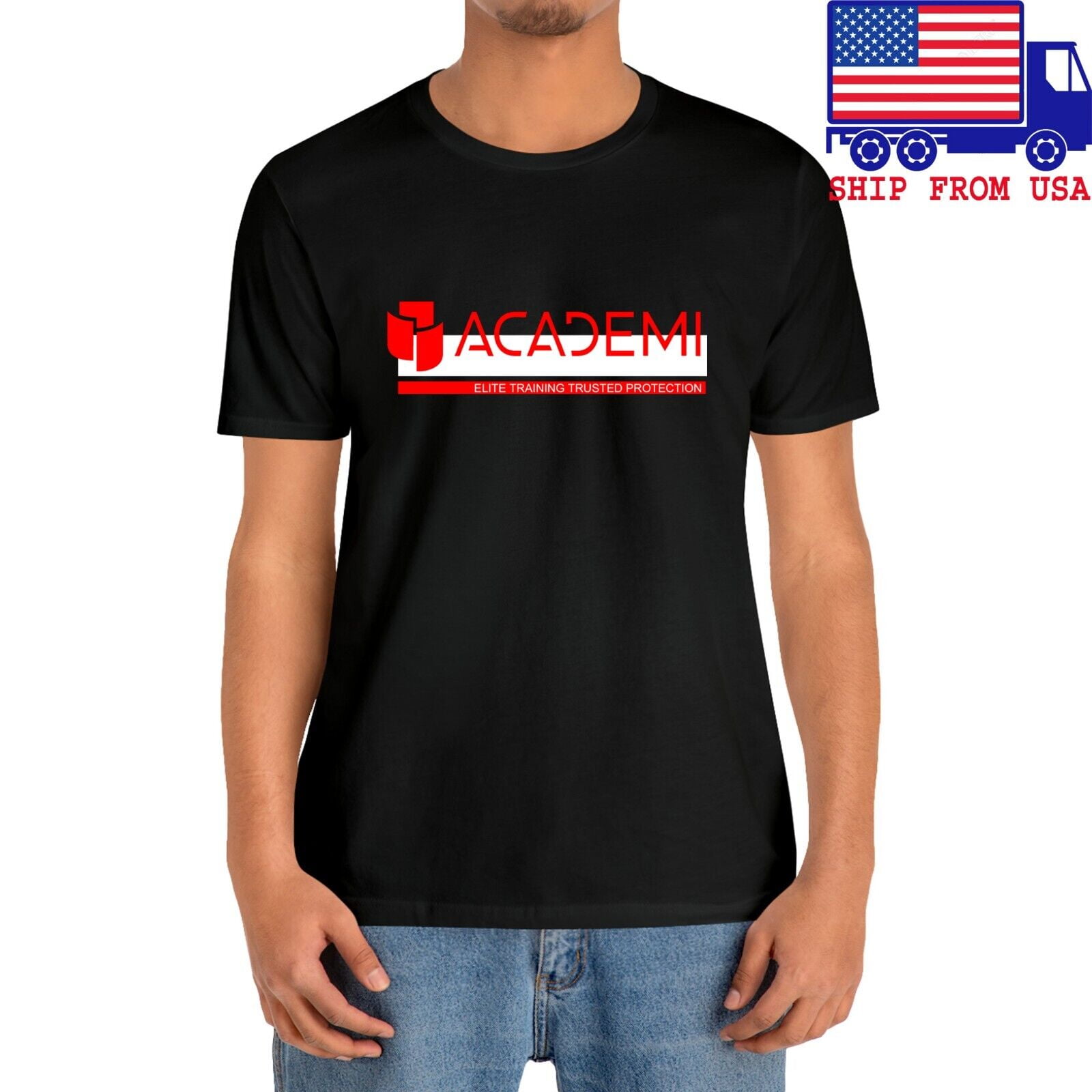Academi Security Company Elite Training Men's Black T-Shirt Size S-5XL ...