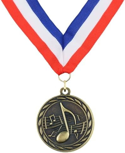 Academic Award and Sports Medals with Neck Ribbon, 2 Inch, Pack of 12 ...