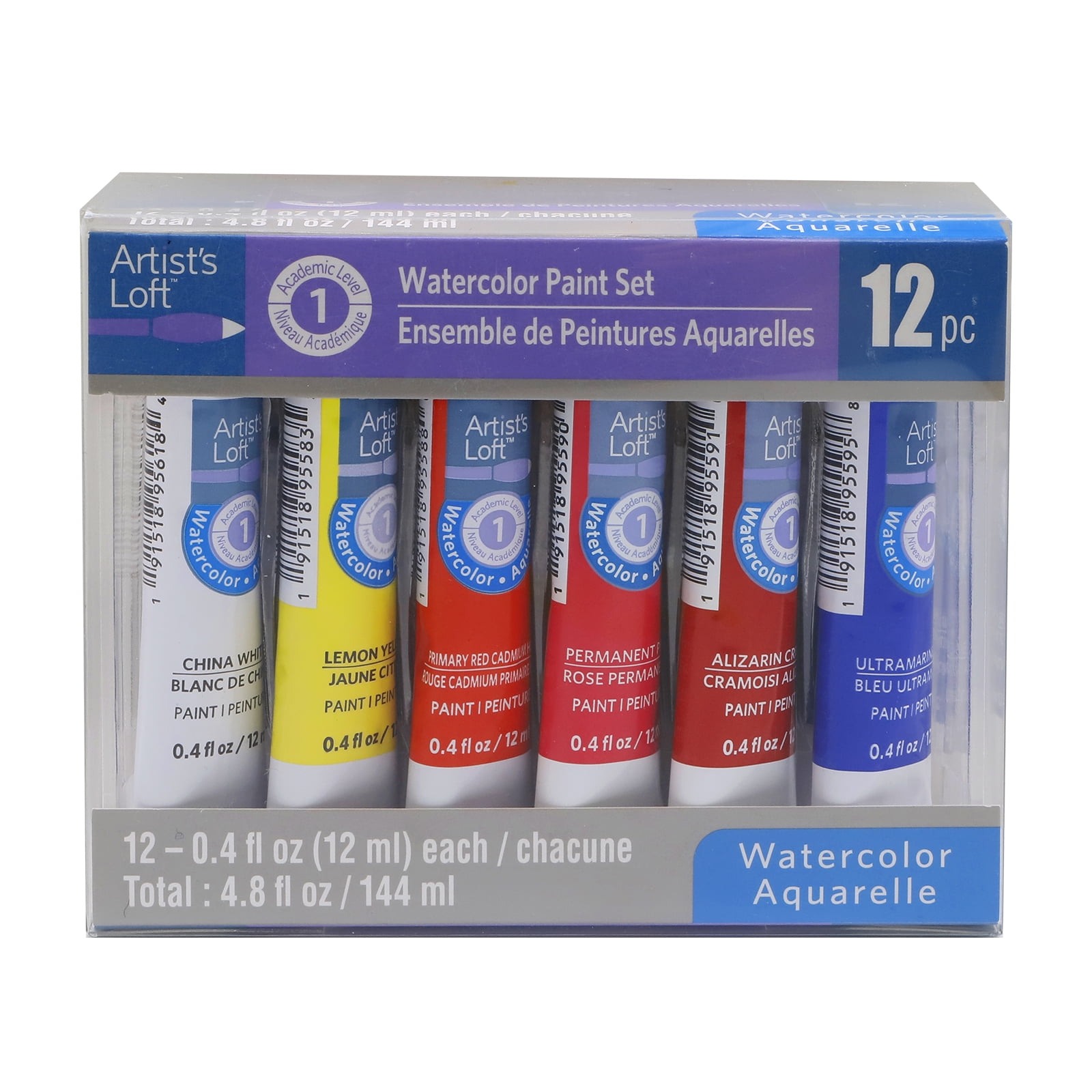 Academic Basic Watercolor Set by Artist's Loft - Assorted Primary ...