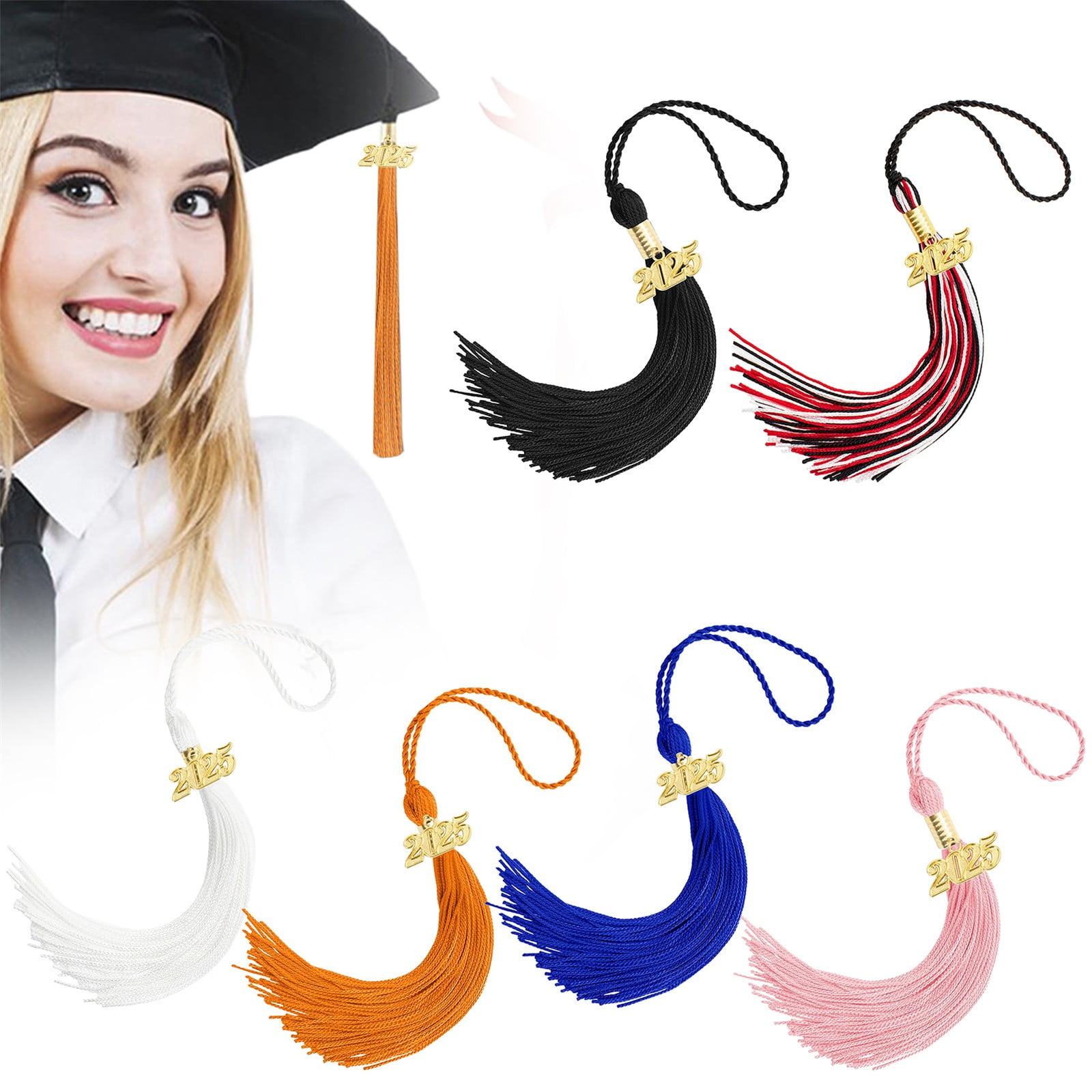 Academic Graduation Cap Tassel with Gold/Silver Threads, Bachelor ...