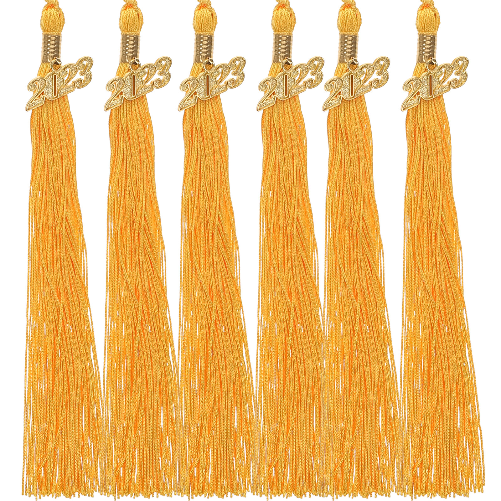 Toyandona Graduation Cap and Tassel Decor Golden 6Pcs 15.7x1.4in ...