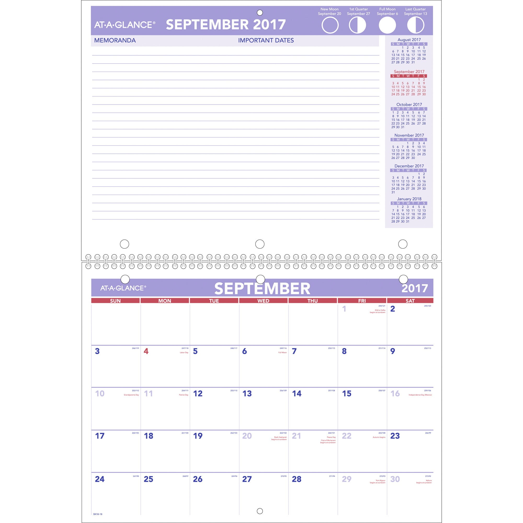 Academic Monthly Wall Calendar - Walmart.com