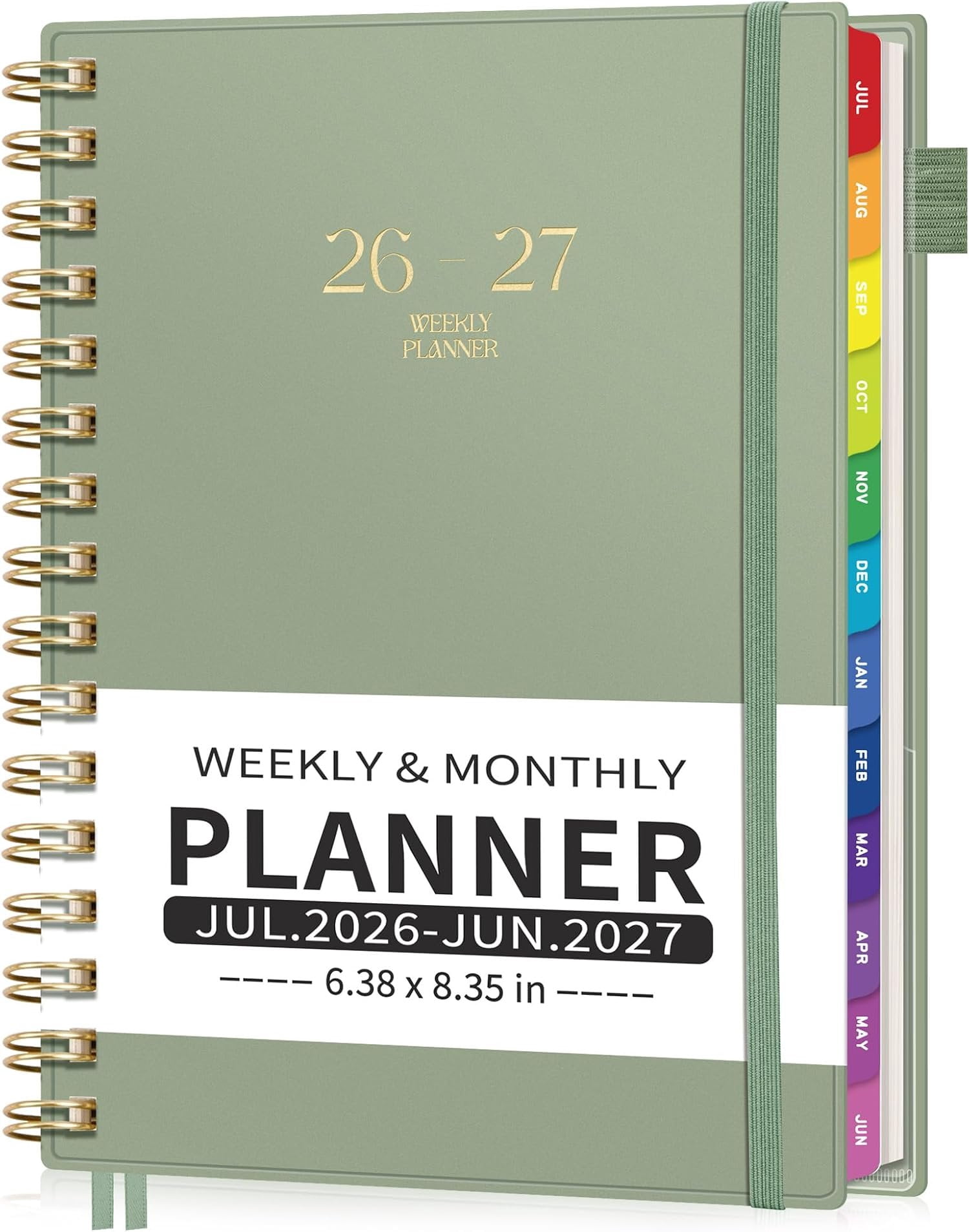 Academic Planner 2026-2027, Weekly and Monthly Calendar (July 2026 ...