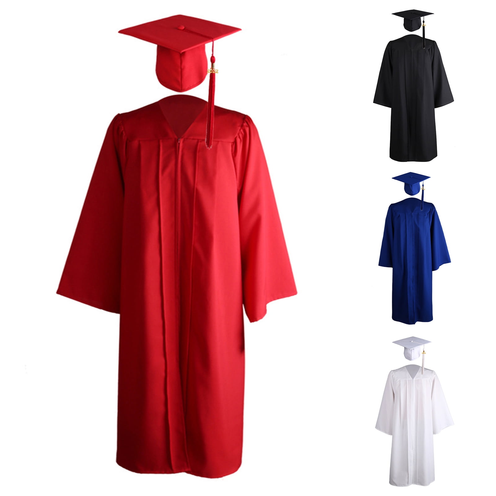 Academic Robe Set Graduation Tassel Unisex Commencement Adult ...