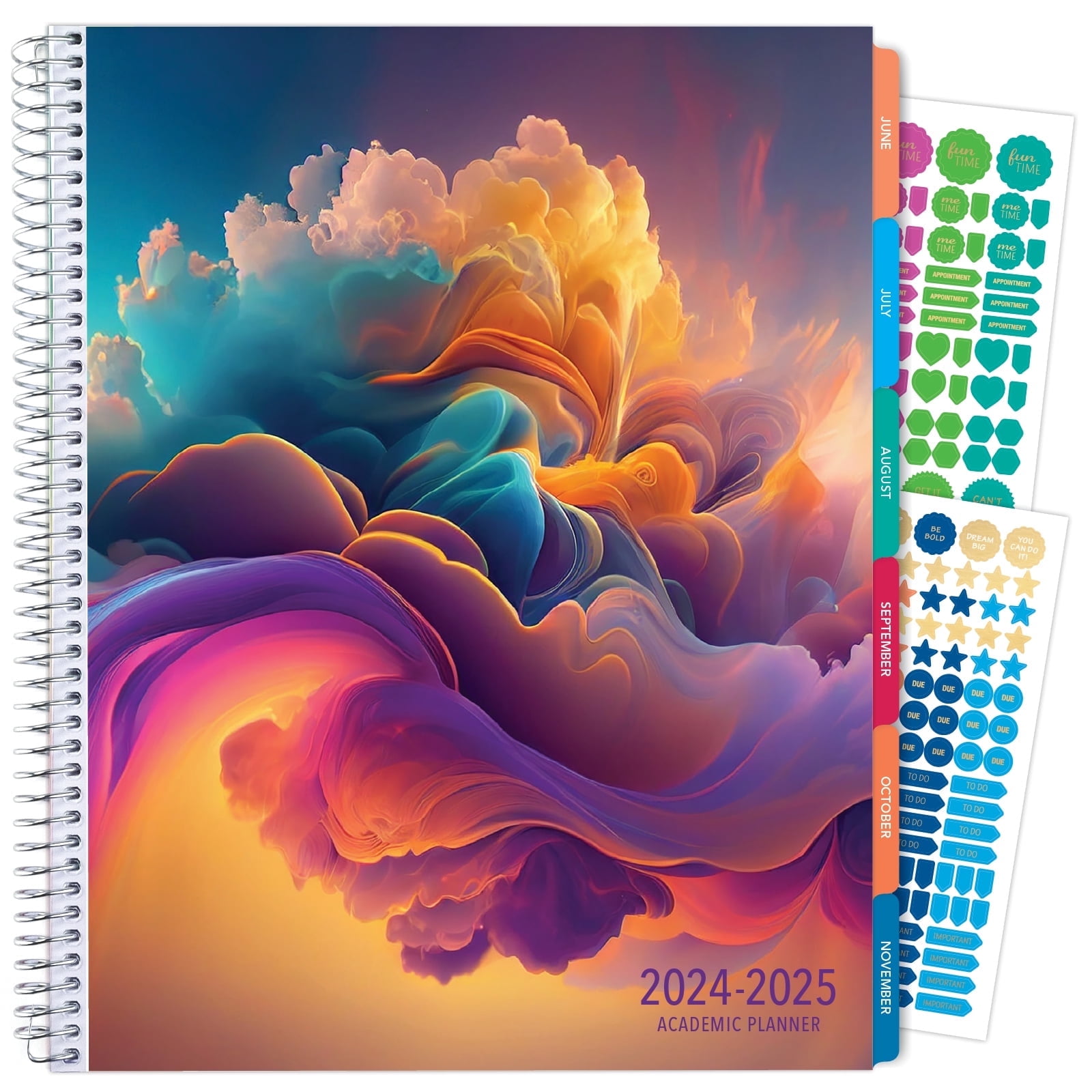 Global Printed Products 2024-2025 Academic Planner, 14-Month, Laminated ...