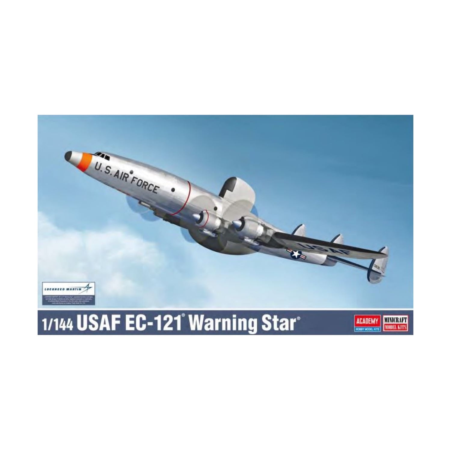 Academy 12637 Lockheed EC-121 Warning Star 1/144 Scale Plastic Model ...