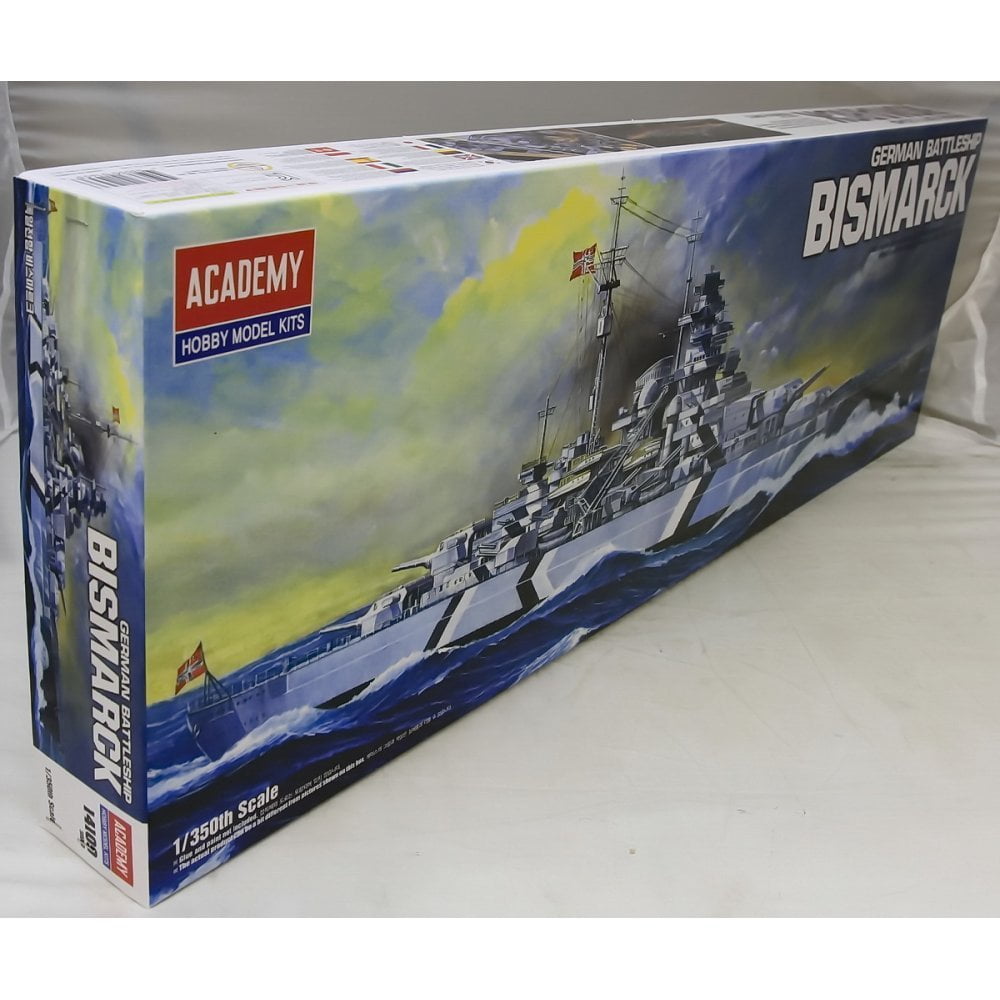 Academy German Battleship Bismarck Model Kit , Navy - Walmart.com