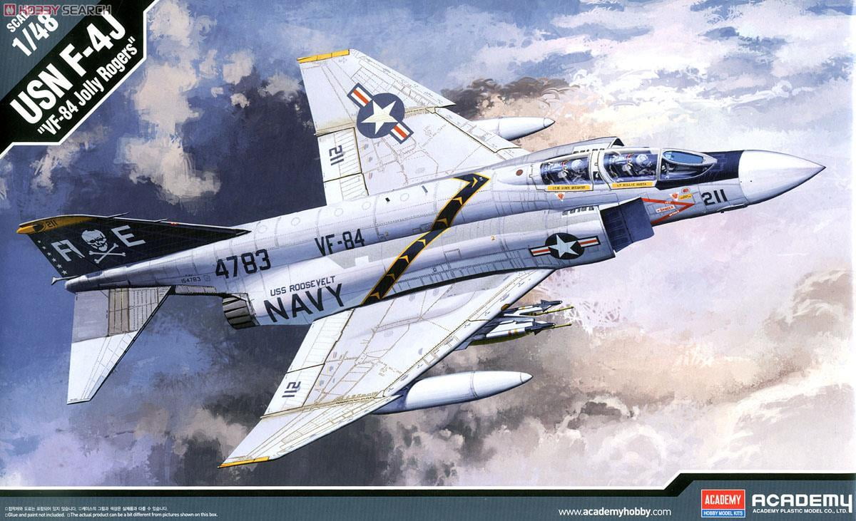 Academy AC12305 1/48 F-4J "VF-84 JOLLY ROGERS WAR" (PLASTIC MODEL kit ...