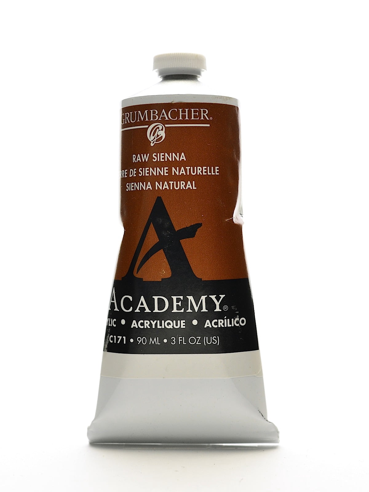 Academy Acrylic Colors raw sienna, 3 oz. (90 ml) (pack of 3) - Walmart.com