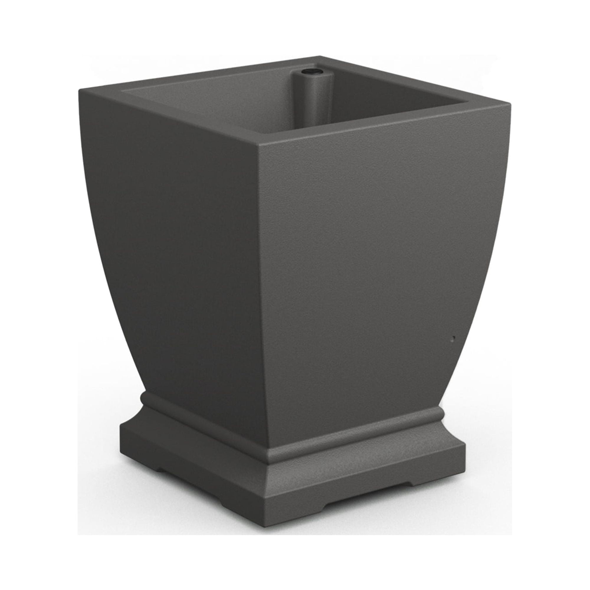 Acadia 14.5” x 14.5” x 18” Square Graphite Grey Self-Watering ...
