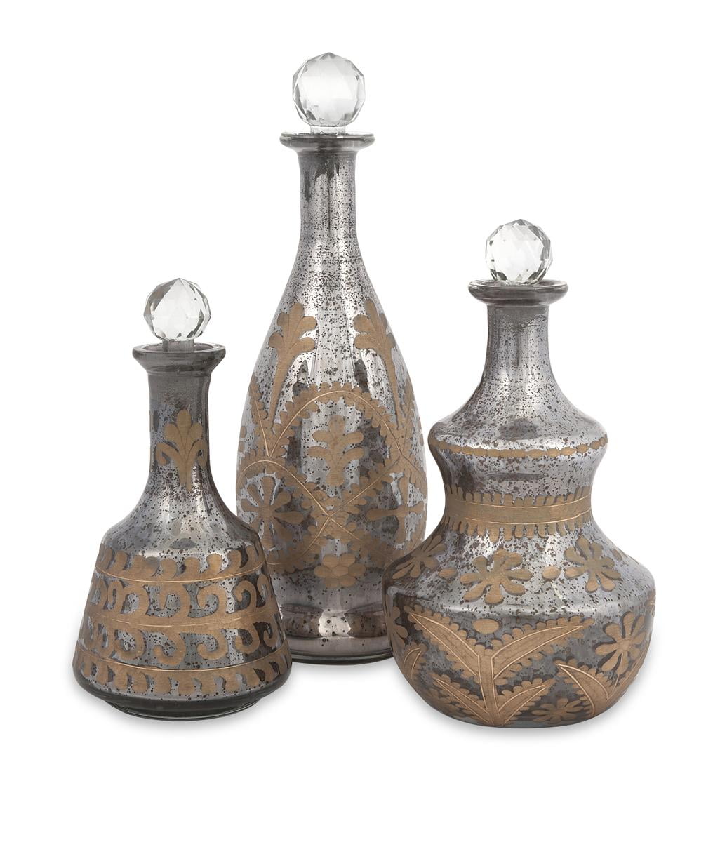 Acadia Glass Decanters - Set of 3 - Walmart.com