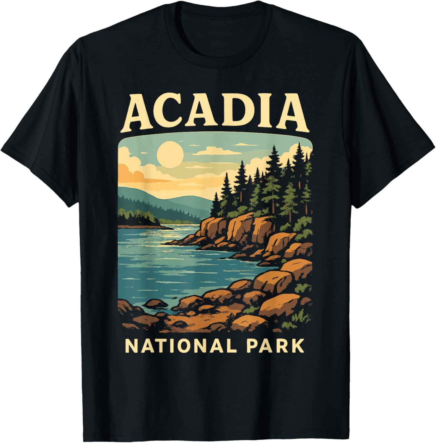 Acadia Landscape, Acadia T-Shirt - Walmart.com