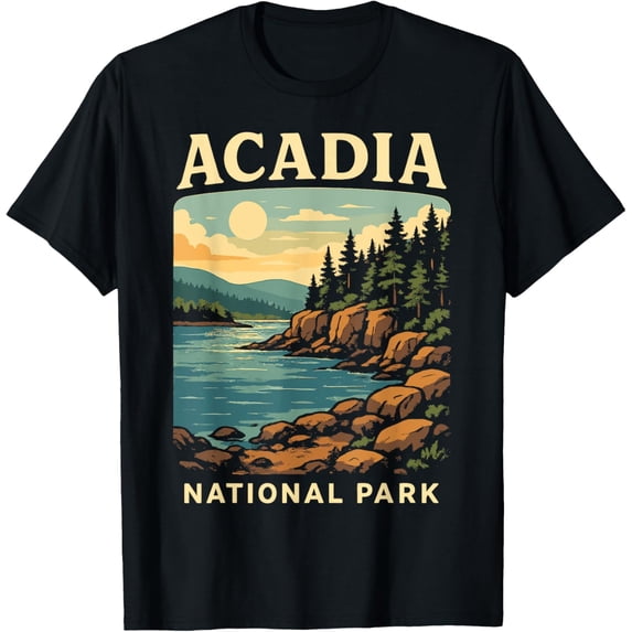Acadia Landscape, Acadia T Shirt - Walmart.com