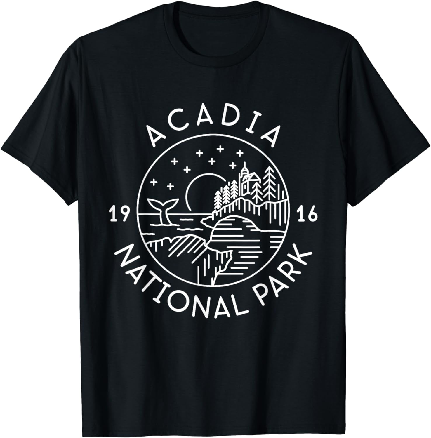 Acadia National Park 1916 Maine Bar Harbor T-Shirt - Walmart.com