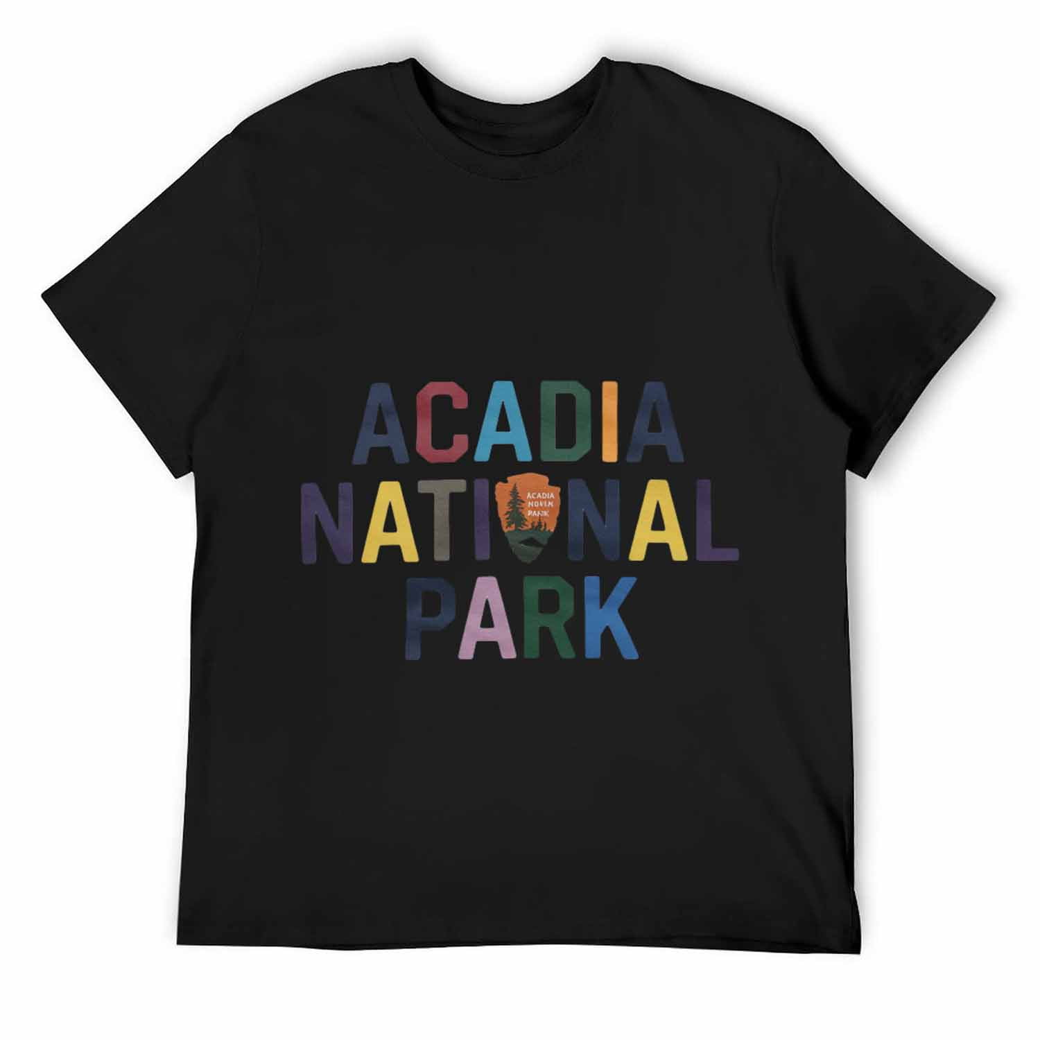 Acadia National Park American Flag Retro Sunflower Merica Gift T-Shirt ...