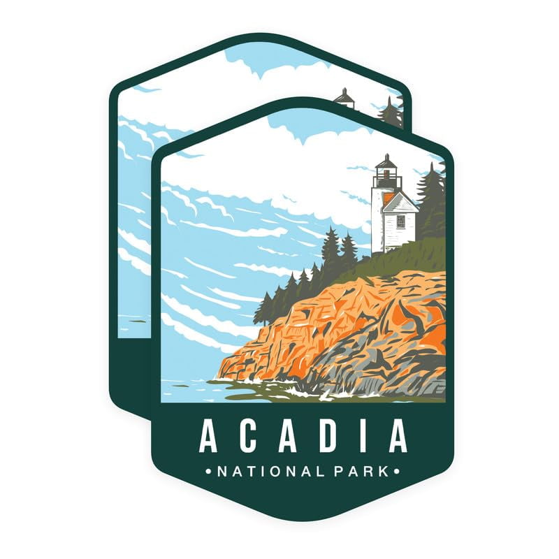 Acadia National Park Bumper Sticker - US National Park - 5 Inches On ...