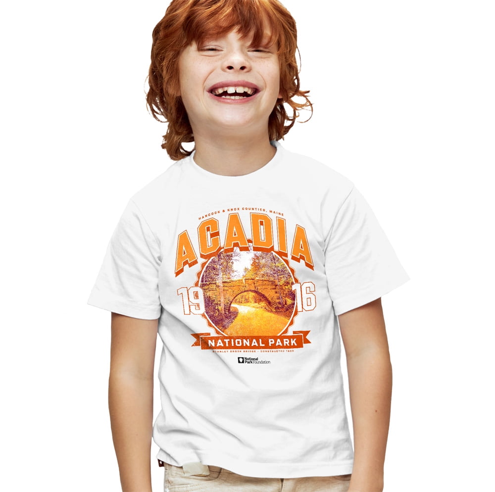Acadia National Park Classic Kids T Shirt for Youth Boys and Girls, White, Small - Walmart.com