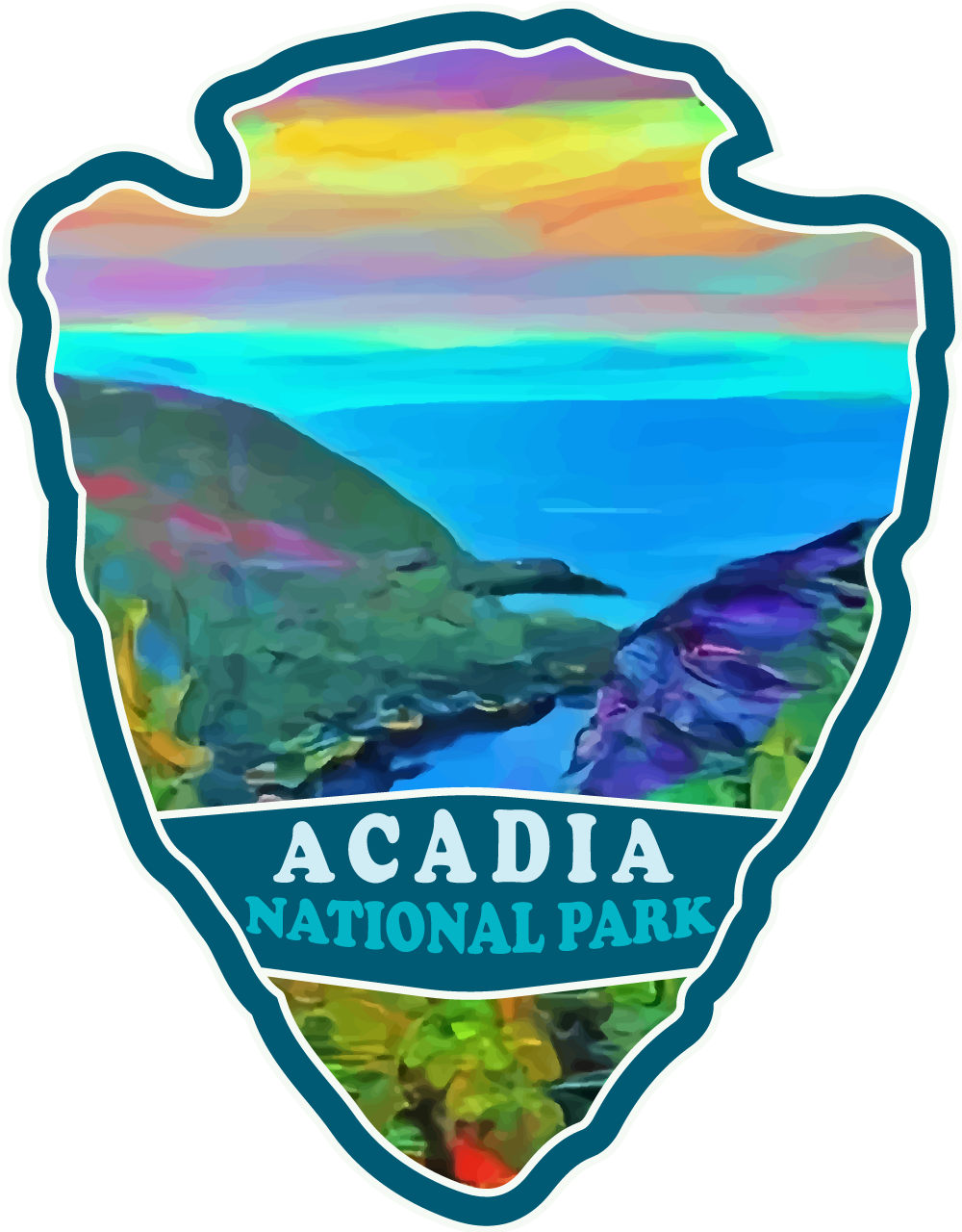 Acadia National Park Decal Sticker 6 inches - US National Parks Series ...