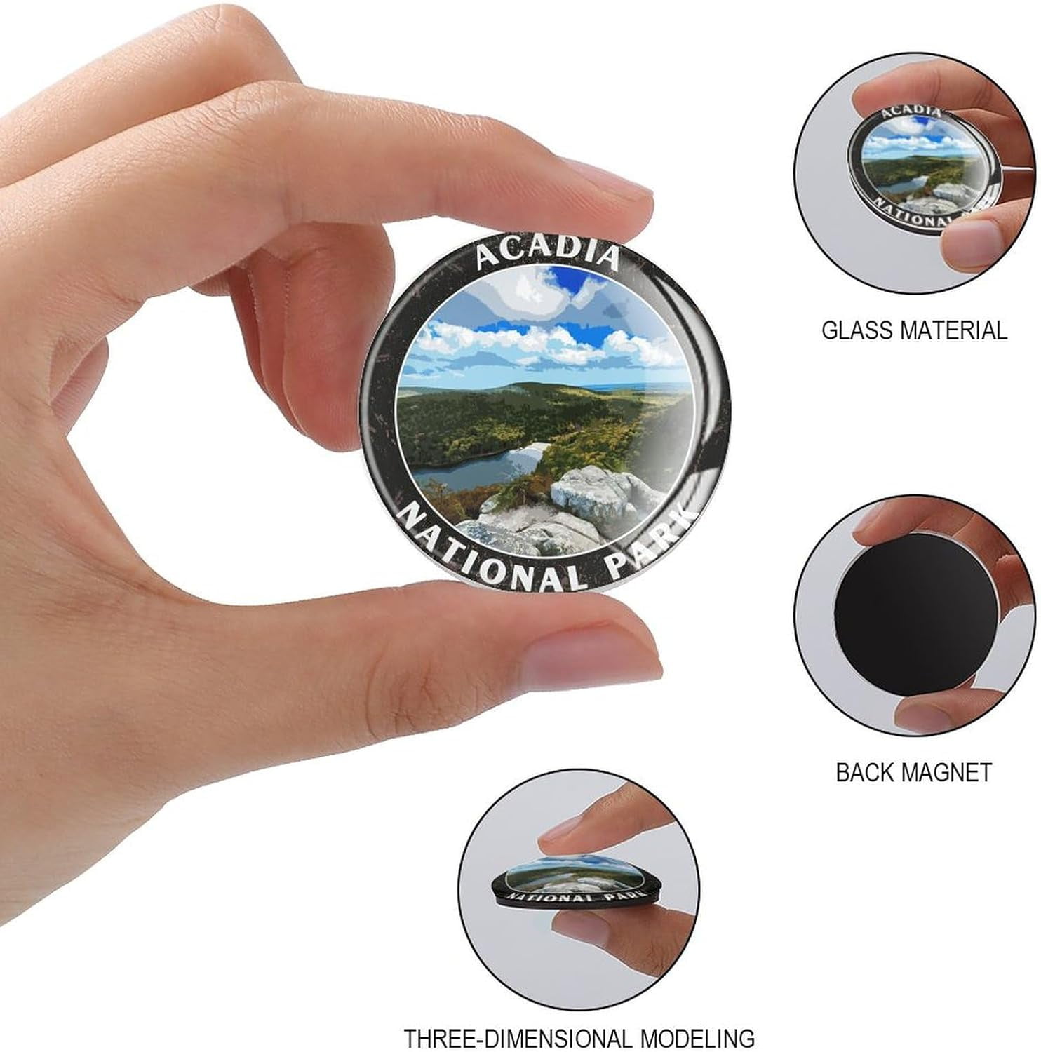 Acadia National Park Landscape Refrigerator Magnets Glass Magnets City ...