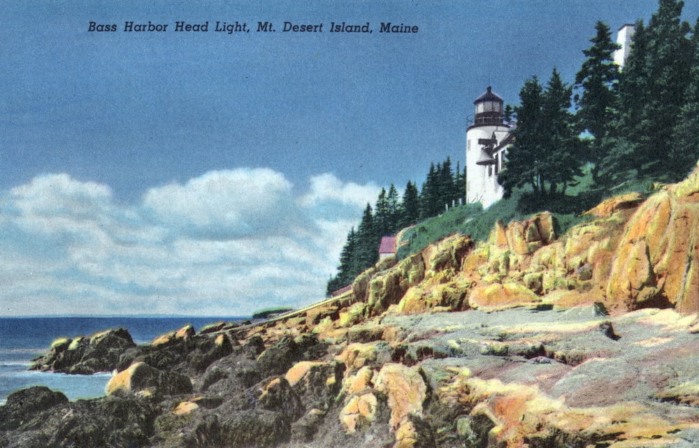 Acadia National Park, ME, Mt. Desert Island, Bass Harbor Head ...