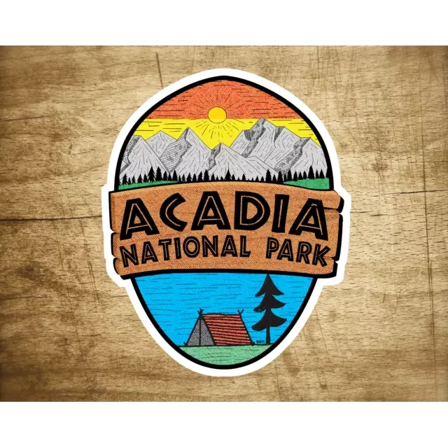 Acadia National Park Maine Sticker Decal Sticker New Distressed Campi ...