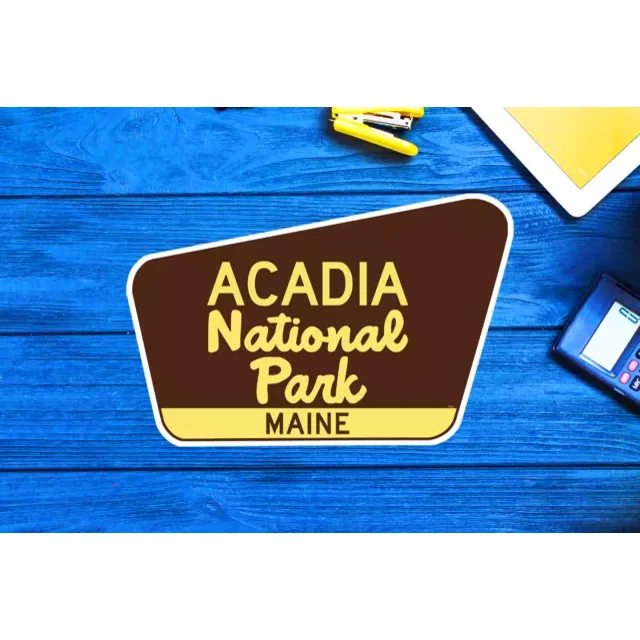Acadia National Park Maine Travel Sticker Decal Sticker Phone Decal ...