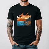 Acadia National Park Maine Vintage Coastal Travel Graphic T Shirt Top ...