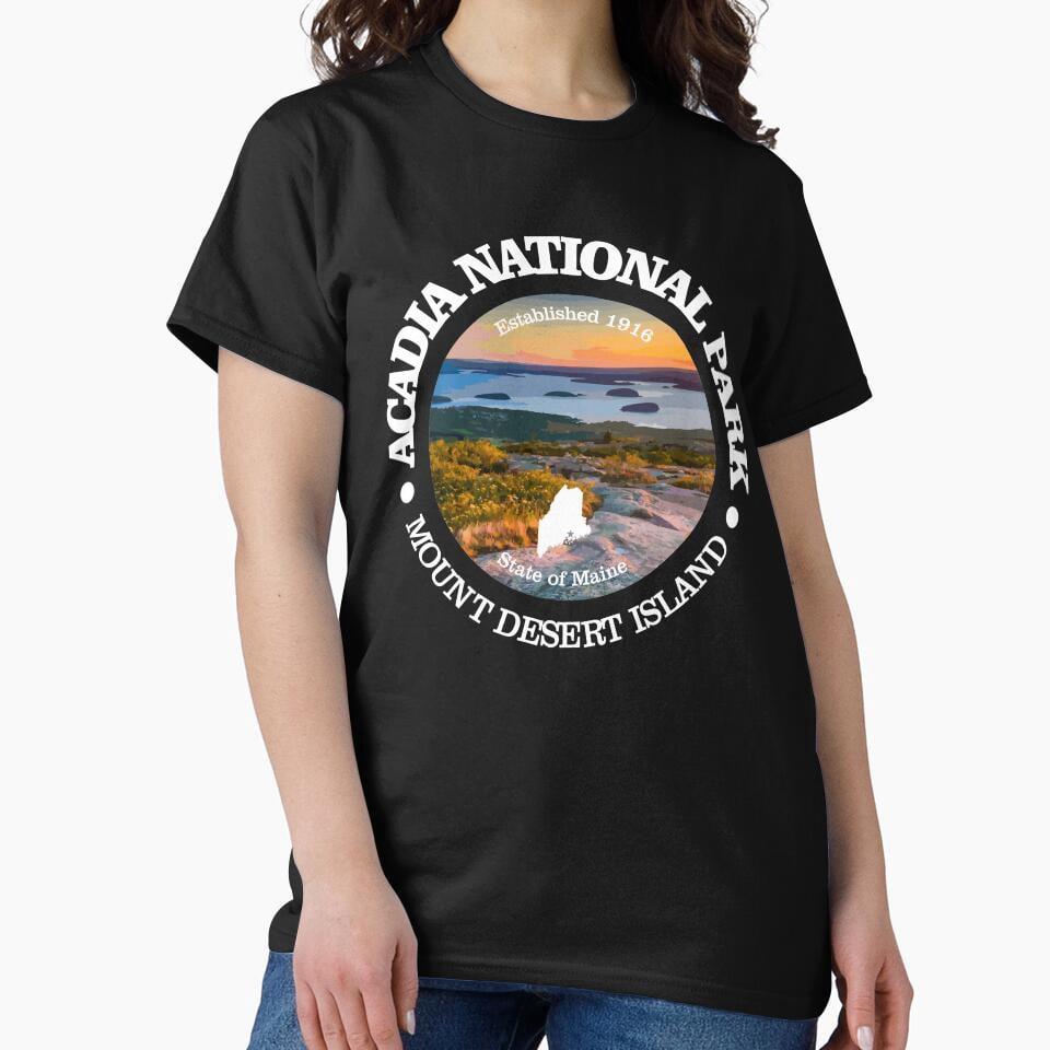 Acadia National Park Np Shirt, Casual Graphic Tee, Everyday Short ...