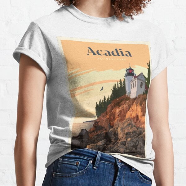 Acadia National Park Poster Classic T-Shirt - Walmart.com