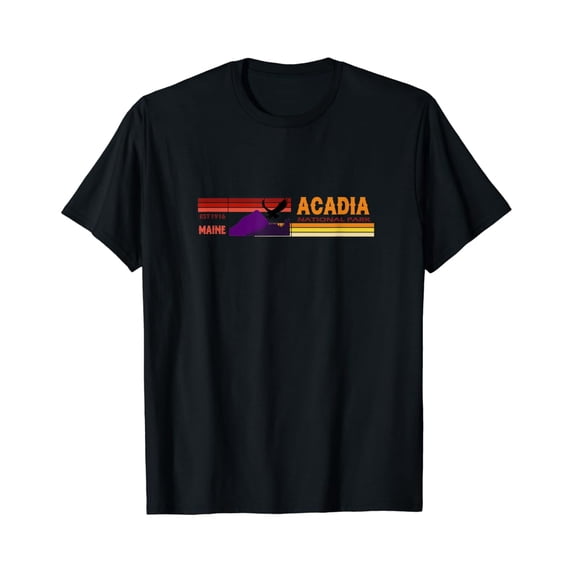 Acadia National Park Retro Men & Women T-Shirt Perfect Gifts For ...