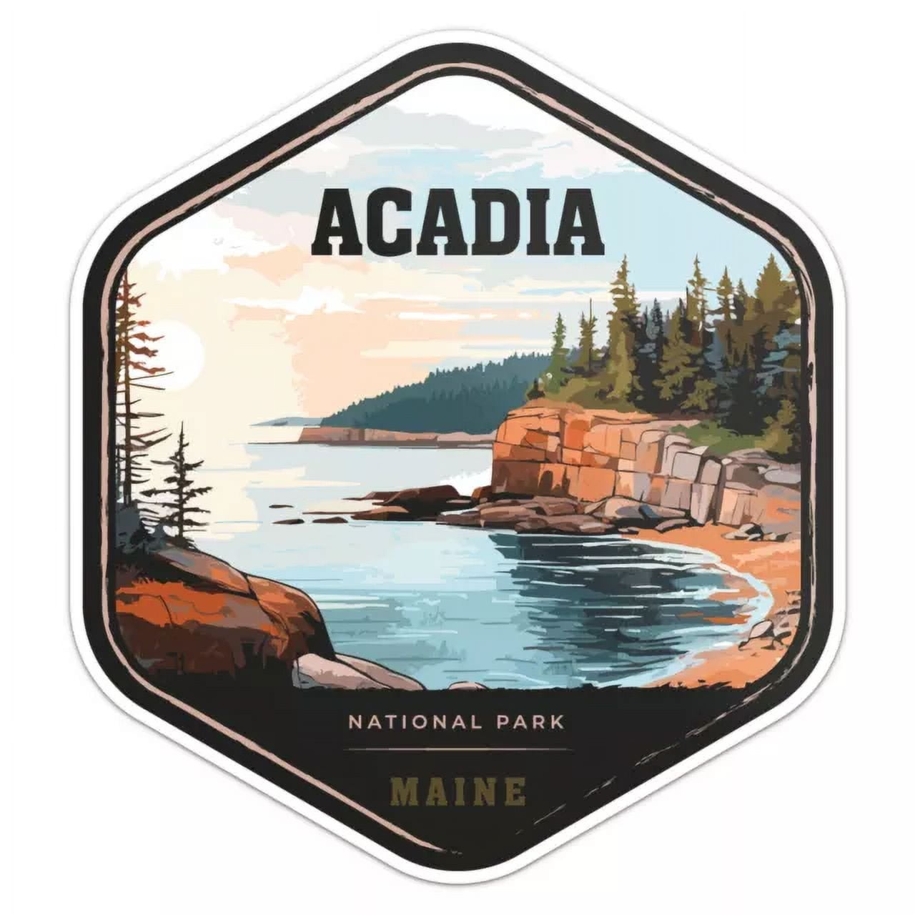 Acadia National Park Sticker Phone Decal Water Bottle Stickers Car ...