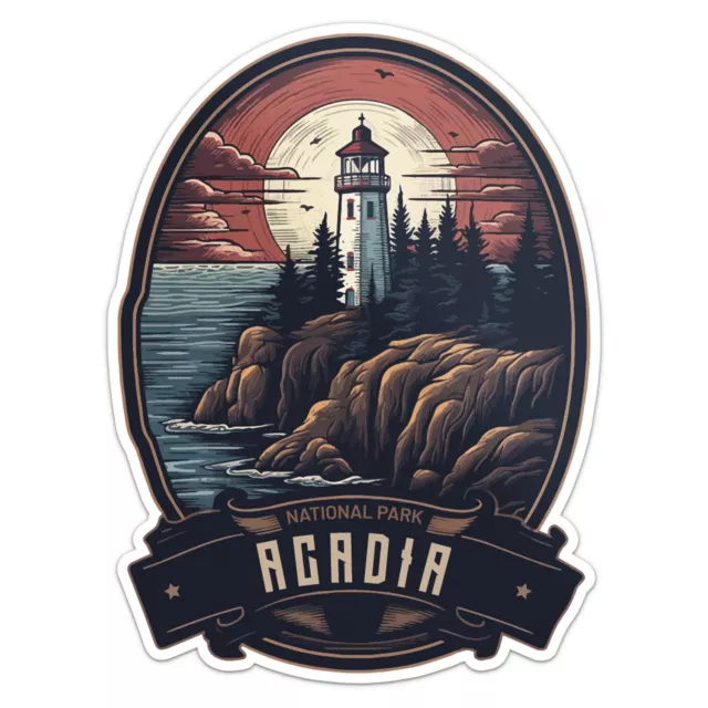 Acadia National Park Sticker Phone Decal Water Bottle Stickers Car ...
