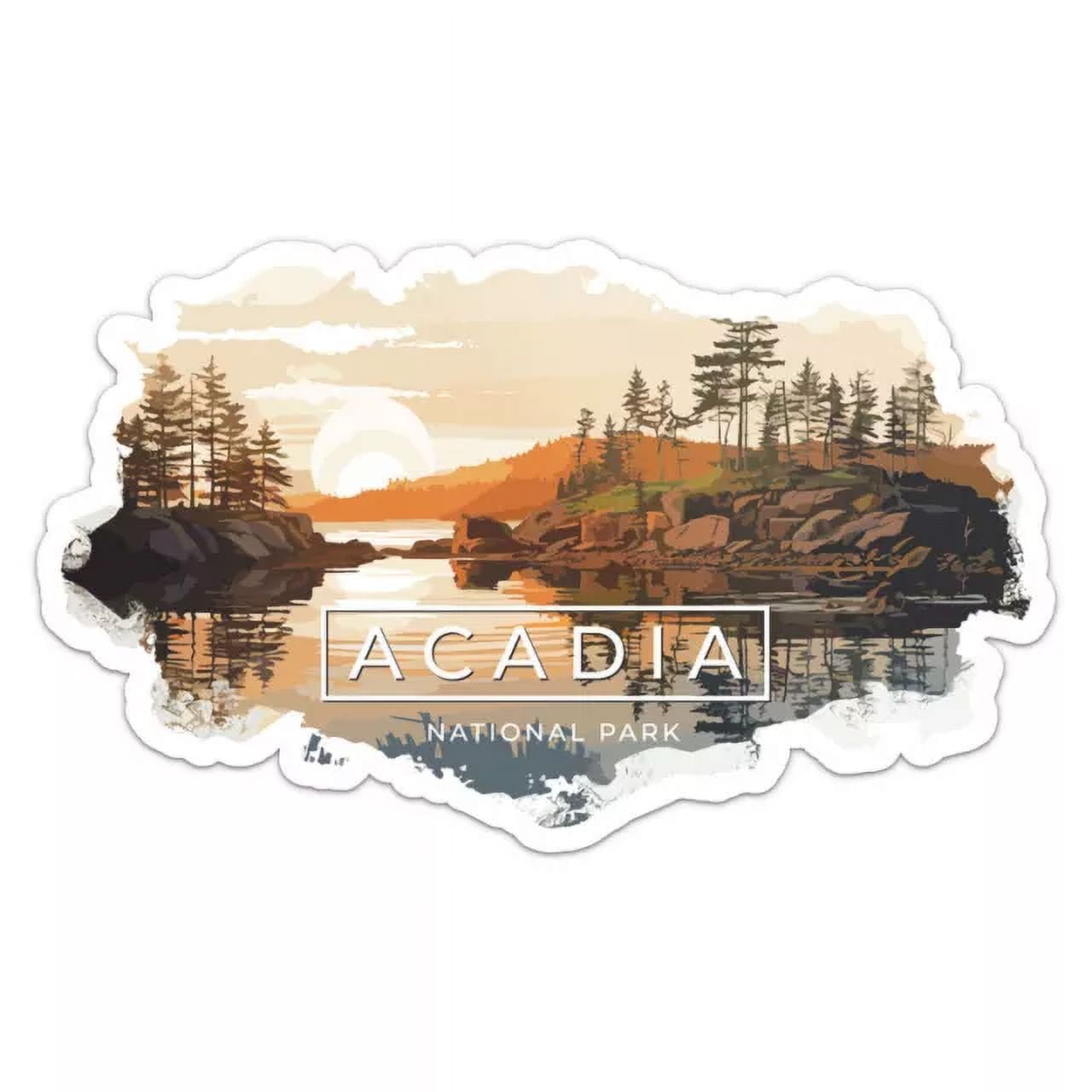 Acadia National Park Sticker Phone Decal Water Bottle Stickers Car ...