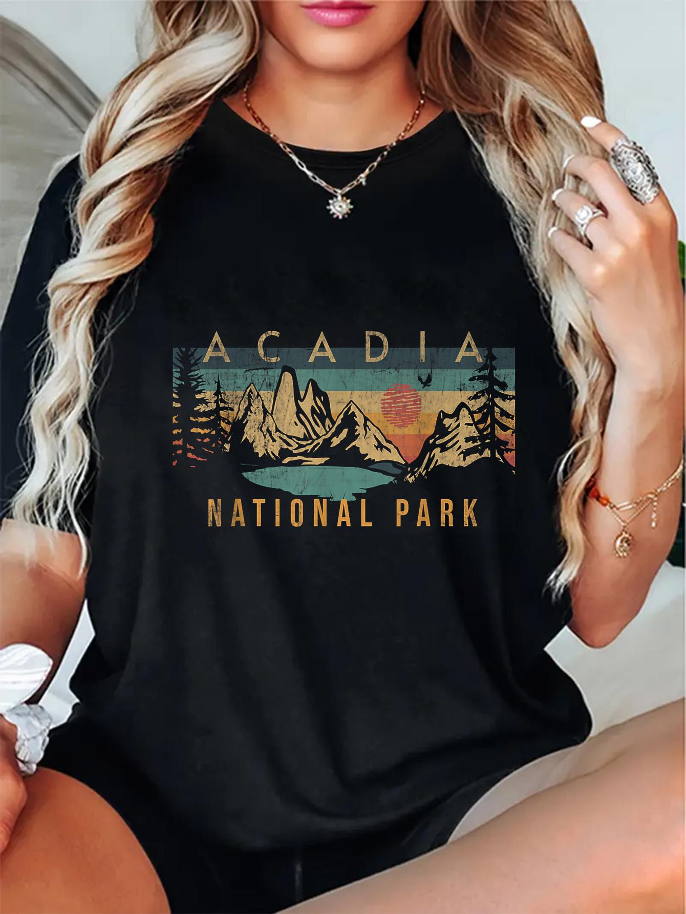 Acadia National Park T-Shirt Acadia National Park Maine USA Outdoor ...