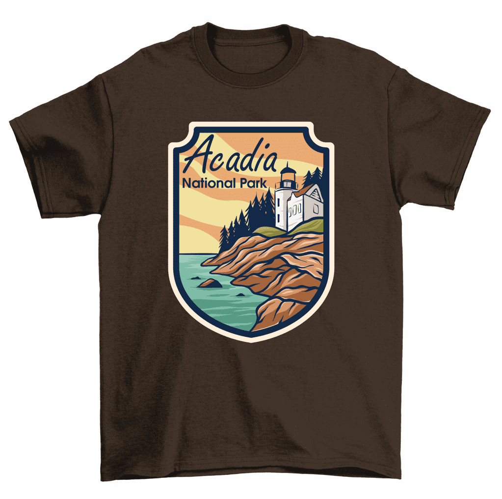 Acadia National Park T-Shirt Maine Hiking Camping Tee Men Women ...