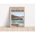Acadia National Park Vintage Newspaper Poster Unframed Paper Print ...