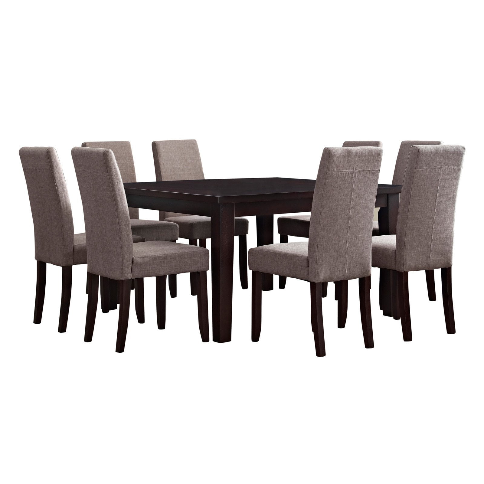 Acadian Transitional in Tanners Brown Faux Leather and 66 inch Wide ...