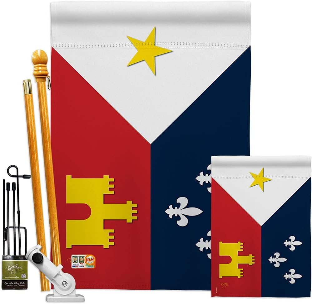 Acadiana Garden House Flags Kit Americana States USA American ...